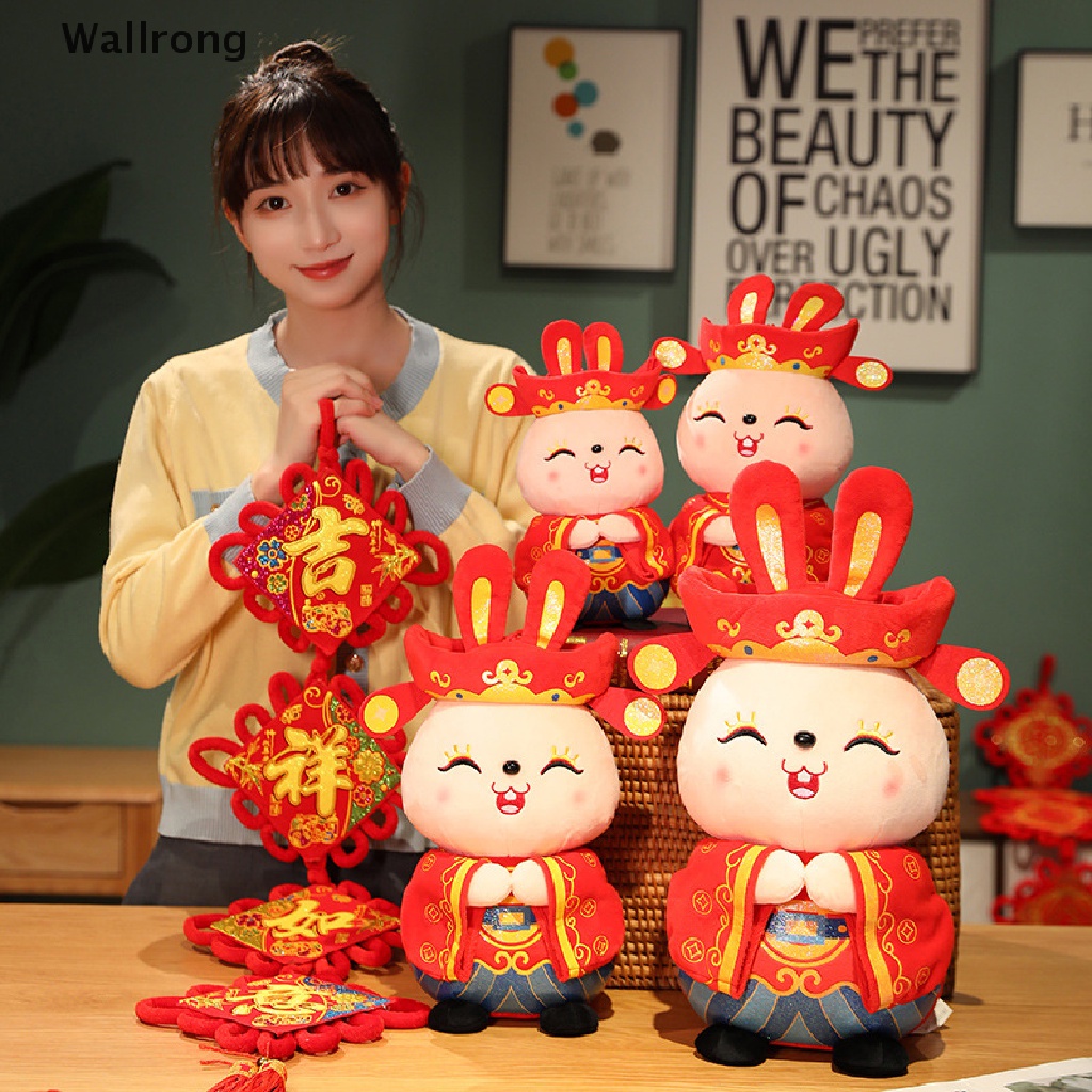Wallrong> Chinese Zodiac Fortuna Rabbit New Year Tang Suit cute Rabbit ...