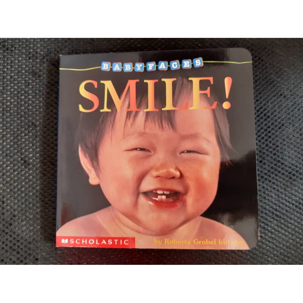 (READY) Baby Face Board Book Smile! by Roberta Grobel Intrater - Real ...