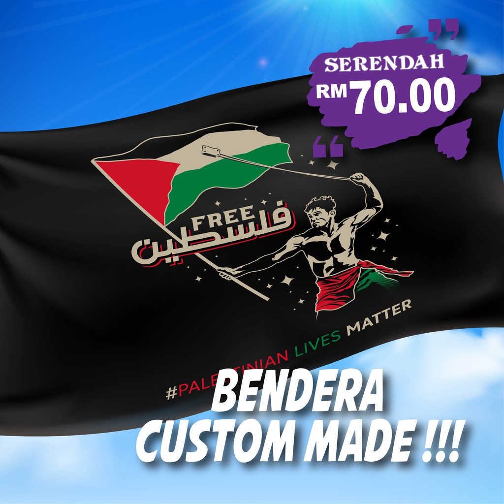 BENDERA CUSTOM MADE (TIADA MINIMUM ORDER !!!!) | Shopee Malaysia