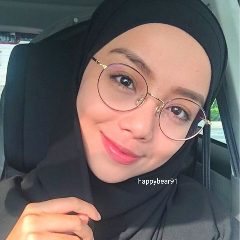 🔥murah🔥cermin mata fesyen artis bulat oval circle clear spek mata ...