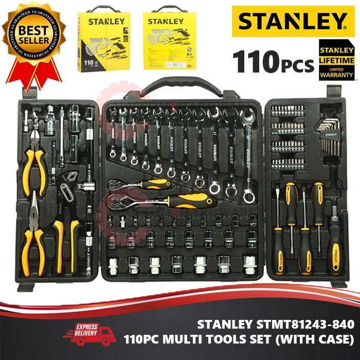 (110PCS) STANLEY STMT81243-840 MULTI TOOLS SET COMBINATION SPANNER ...