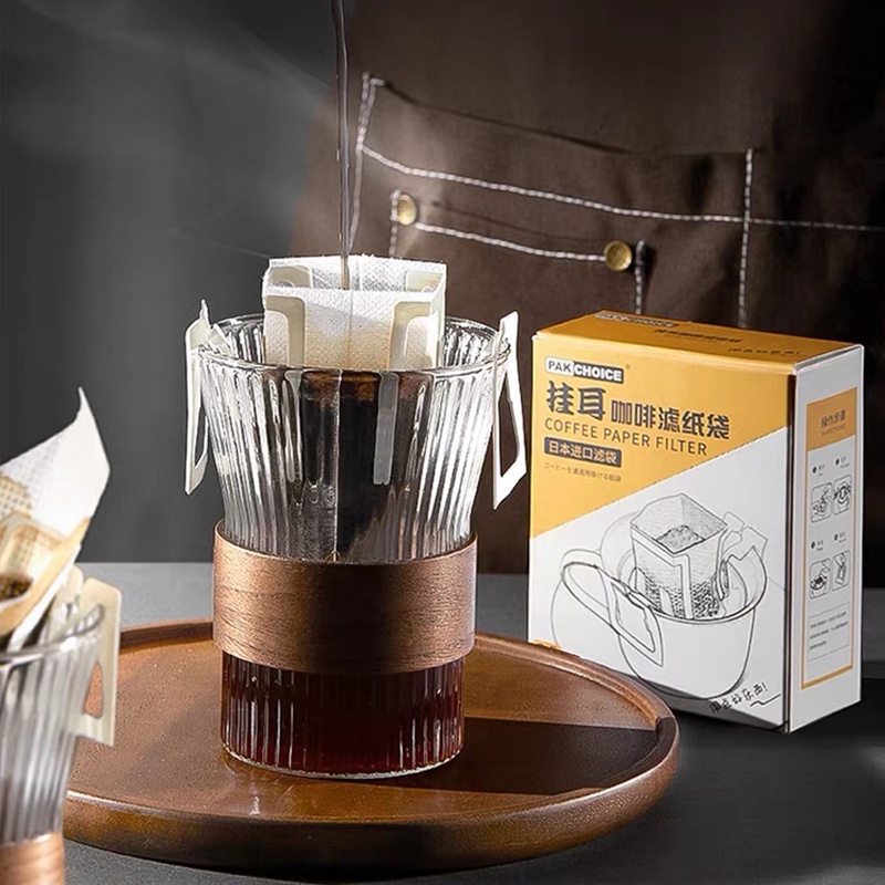 PAKCHOICE Espresso Coffee Filter Drip Bag 50's Double Hanging Ear ...