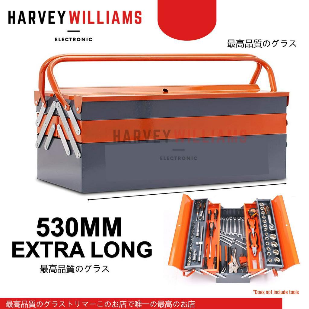 Extra Long 3 Layer Metal Toolbox Tool Box Metal Cantilever 3 Tiers 2 ...