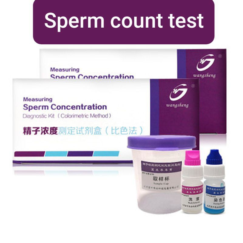 2 x sperm count test Male fertility kit sperm concentrations in semen ...