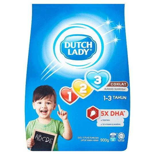 Dutch Lady 123 Chocolate (850g) Susu Coklat Susu Serbuk Coklat Untuk ...