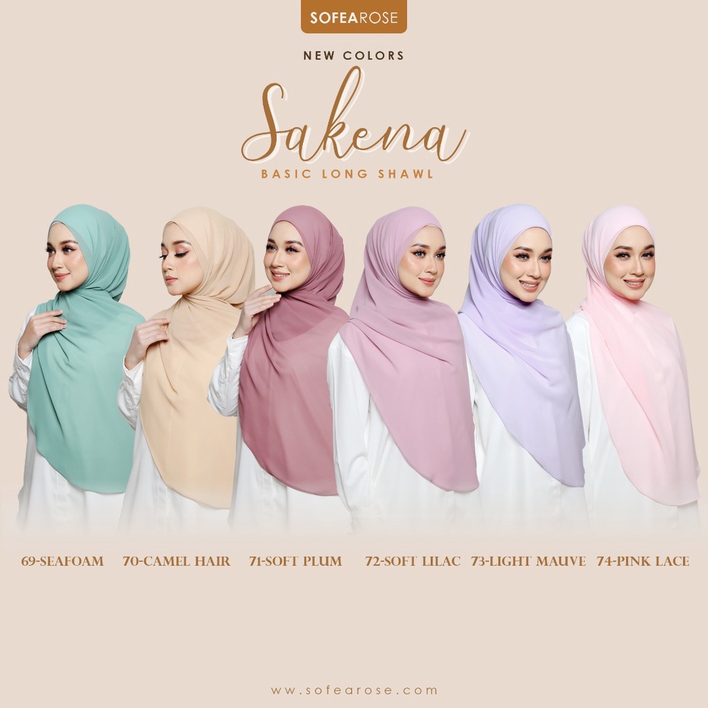 (PAGE 1) Sofearose : Sakena Basic Shawl | Shopee Malaysia