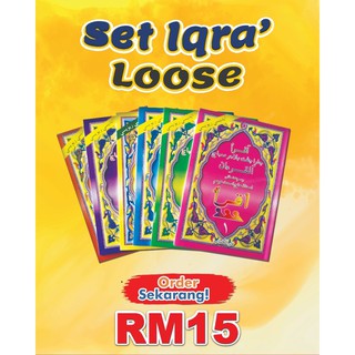 Iqra' Pink Bacaan 1-6 / IQRA' / Belajar Membaca Al-Quran / Iqra' Set ...