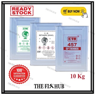 THINNER KEROSENE METHANOL MINYAK TANAH SPIRIT 10KG READY STOCK WEST ...