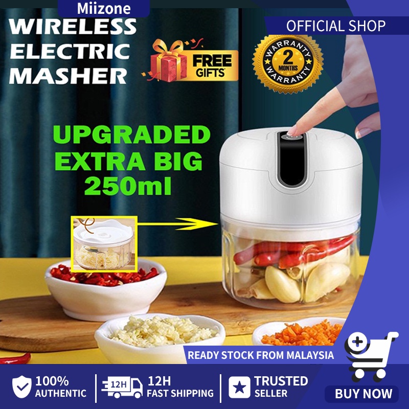 Mini Blender Garlic Chopper Electric Food Chopper Portable Blender Food ...