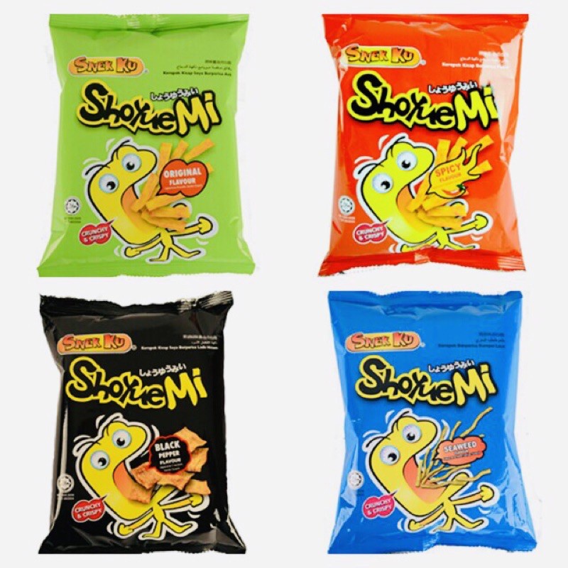 Snek Ku ShoyueMi [Original / Spicy / Black Pepper / Seaweed] (14g ...
