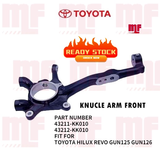 TOYOTA HILUX REVO GUN125 GUN126 FRONT KNUCLE ARM (43211-KK010/43212 ...