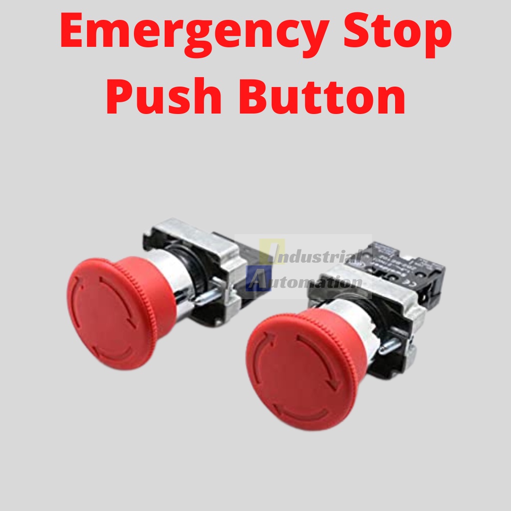 Mushroom Head Metal Emergency Stop Push Button | Shopee Malaysia