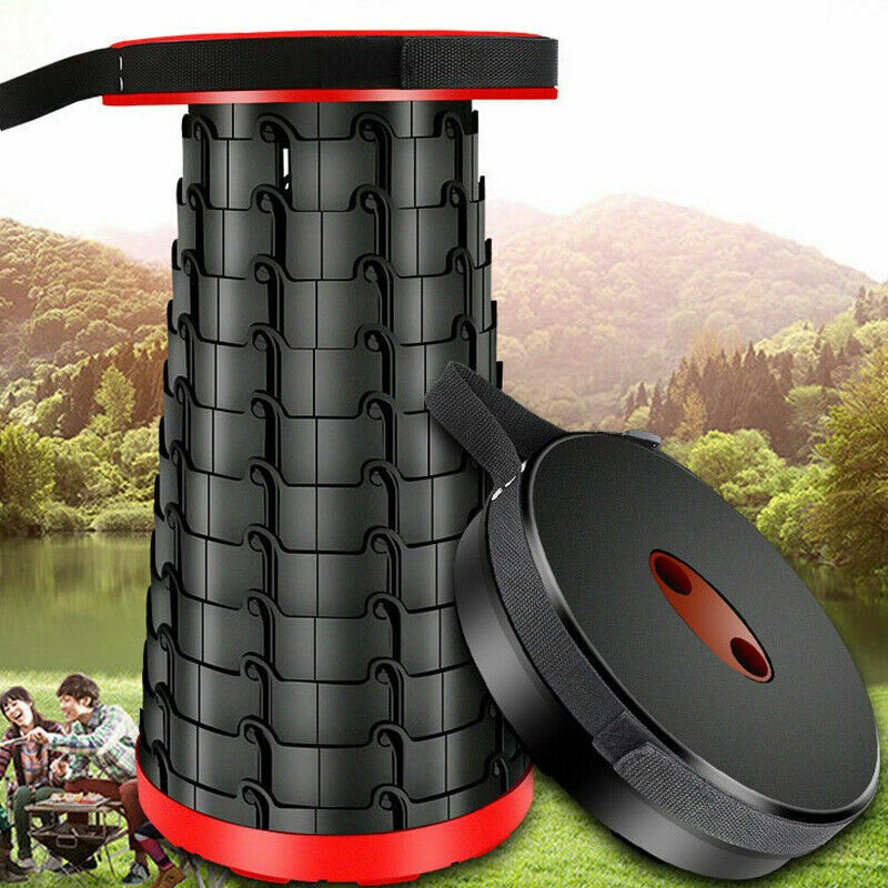 Plastic Folding Stool Outdoor Portable Telescopic Stool Travel Camping ...