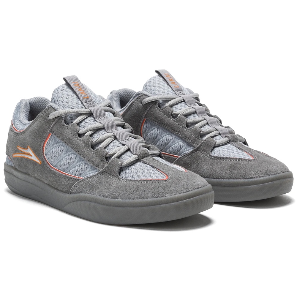 ( Stock Clearance ) Lakai Carroll Shoes( Grey /Orange Suede ) | Shopee ...