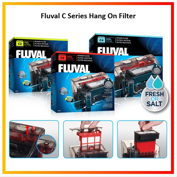 Fluval C Hang On Filter / Penapis Air / Fluval C2 / Fluval C3 / Fluval ...