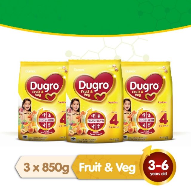 Dugro 3, Dugro 4 3 x 850gm fruits and vege | Shopee Malaysia
