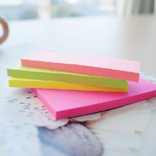 HOPAX 21093 Neon Sticky Note / Memo Pad / Stick'N Notes (3x3) 76mmx76mm ...