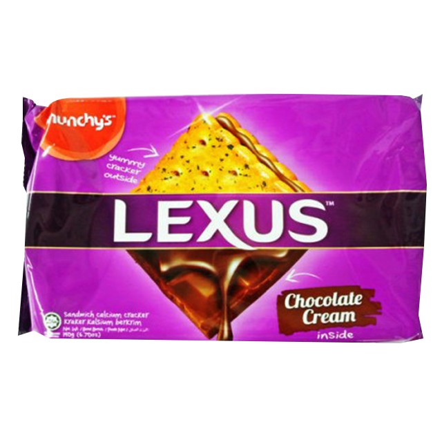 190g Munchy's Lexus Chocolate Cream Biscuit Individual Pack HALAL ...