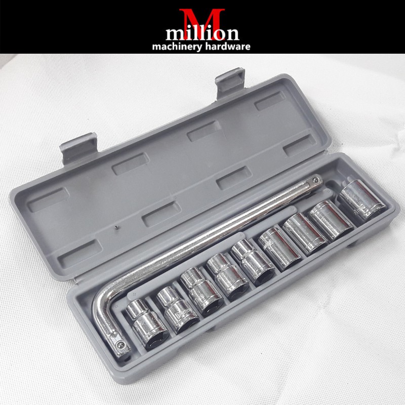 millionhardware - 10pcs 1/2 Drive Box Socket Set / L Type Spanner Box ...