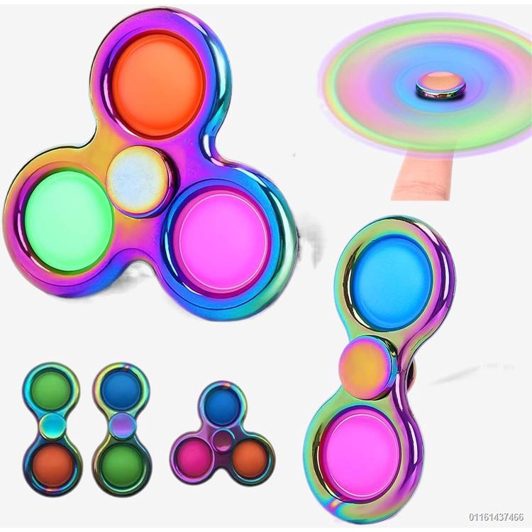 Alloy Popping Up Bubble Fidget Sensory Spinner Toy spinner Simple ...