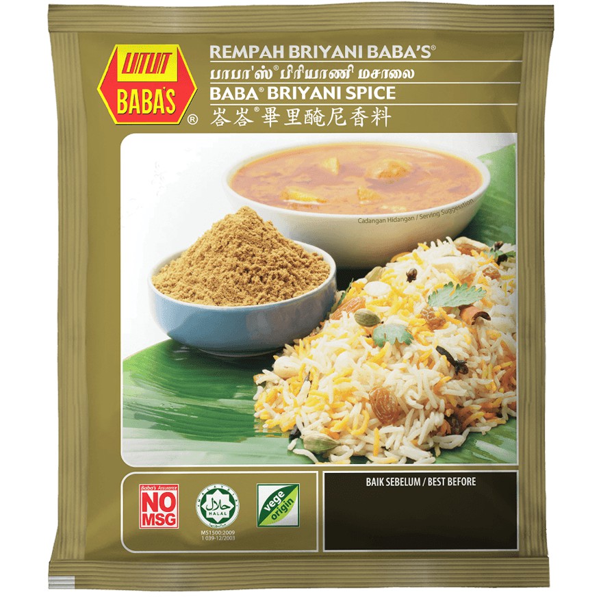 Babas Rempah Briyani/ Babas Briyani Spice 70g | Shopee Malaysia