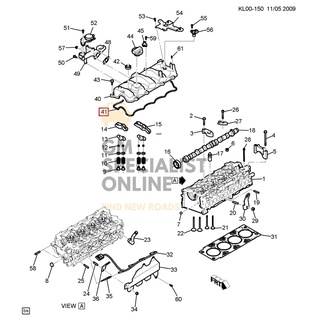 VALVE COVER GASKET / ROCKER COVER GASKET > 96440309 > CAPTIVA 2.0 (C100 ...