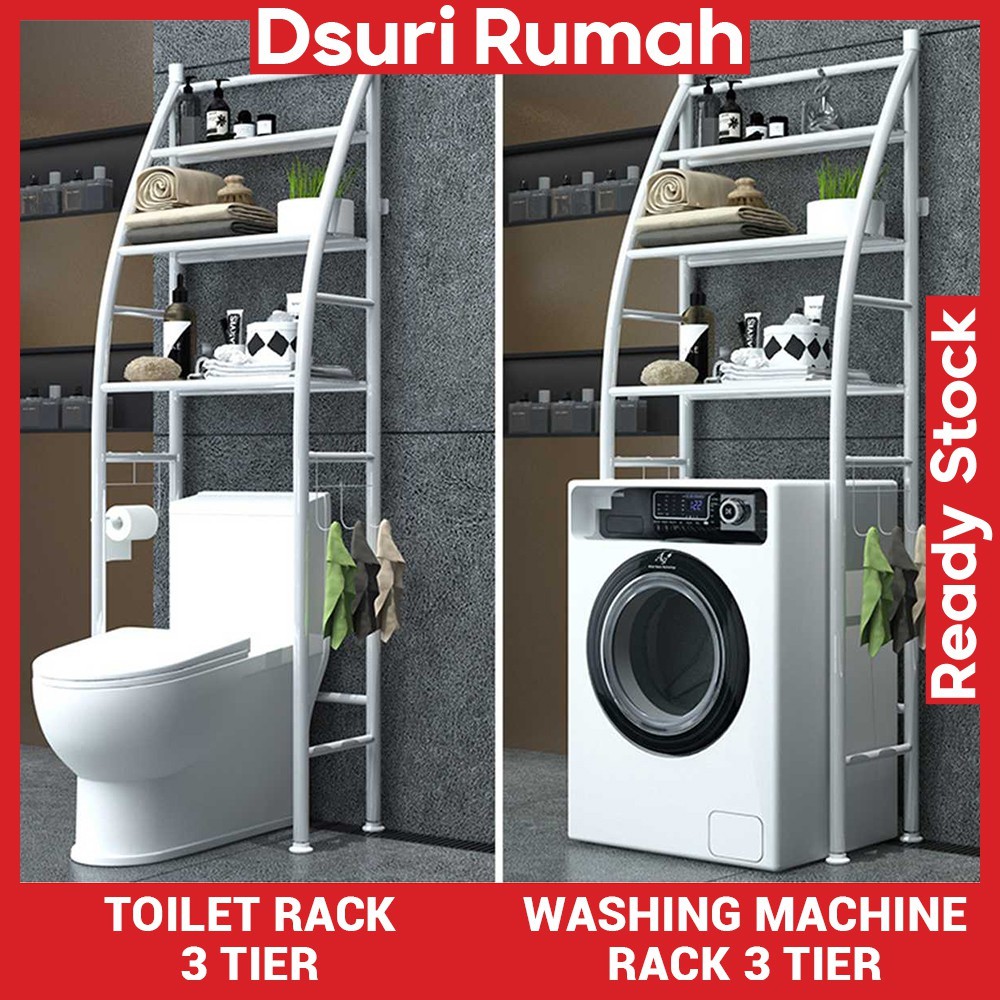 Rak Toilet Rack Rak Tandas Bathroom Rack Organizer Laundry Rack Laundry ...