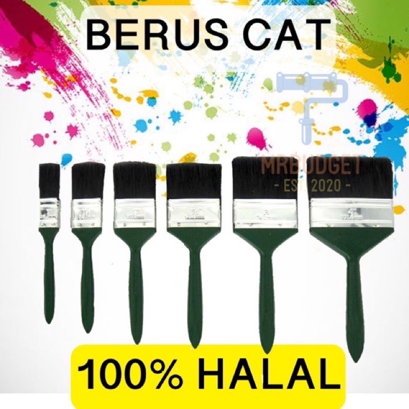 Berus cat 100%halal nylon brush paint | Shopee Malaysia