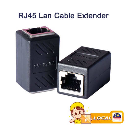 RJ45 Network Lan Extender Gigabit Network Cable Cat5e Cat6 Extender ...