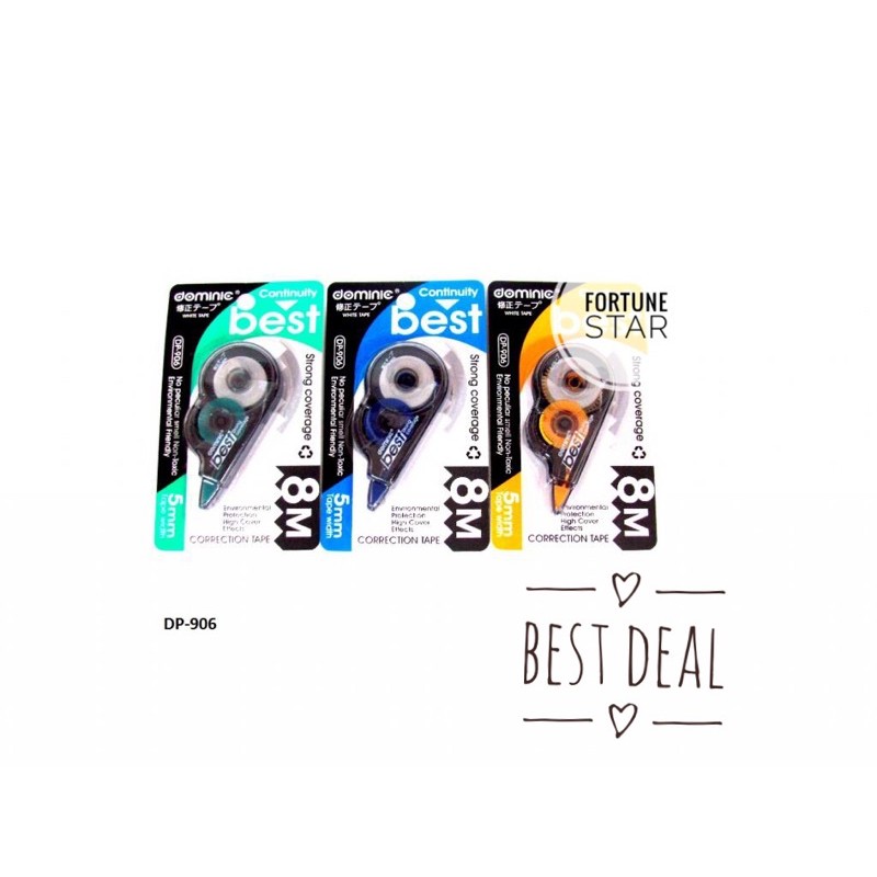 Dominic Correction Tape (5mmx8m) | Shopee Malaysia