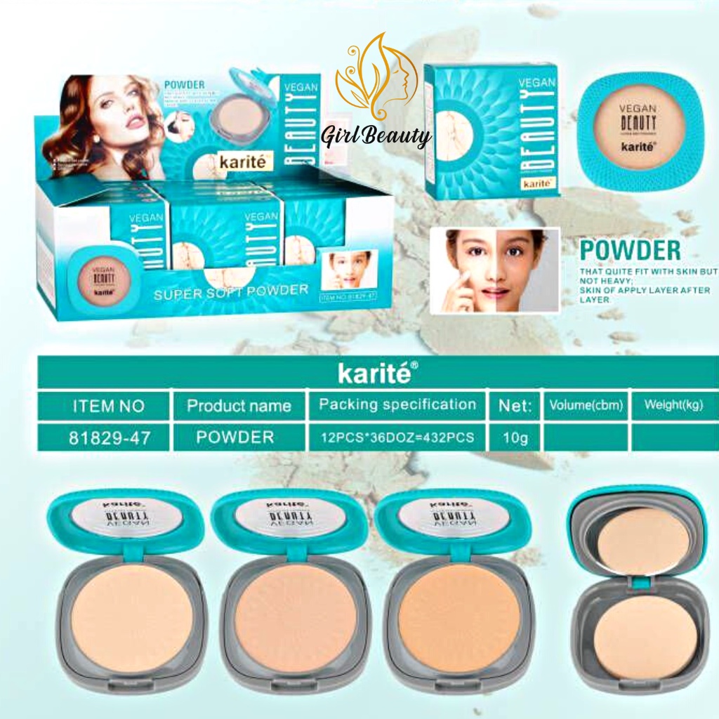 KARITE VEGAN BEAUTY SUPER SOFT COMPACT POWDER 1PCS | Shopee Malaysia