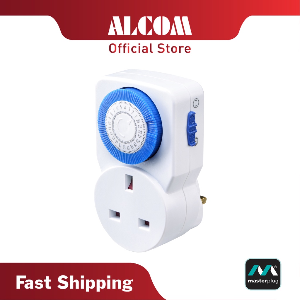 Masterplug Mechanical Timer TMS24-MPA with 24hr Mechanical Timing ...