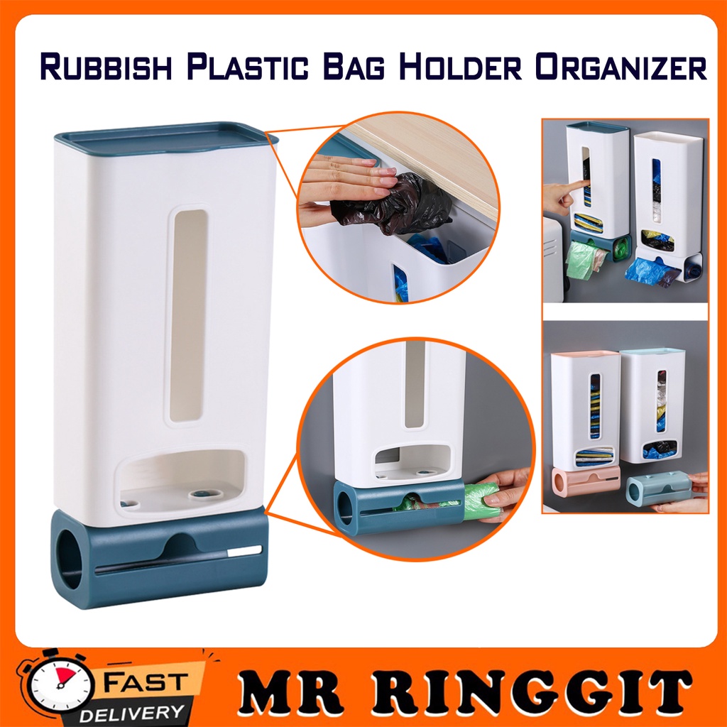 Rubbish Plastic Bag Holder Organizer Storage Paper Roll Plastic Bag ...