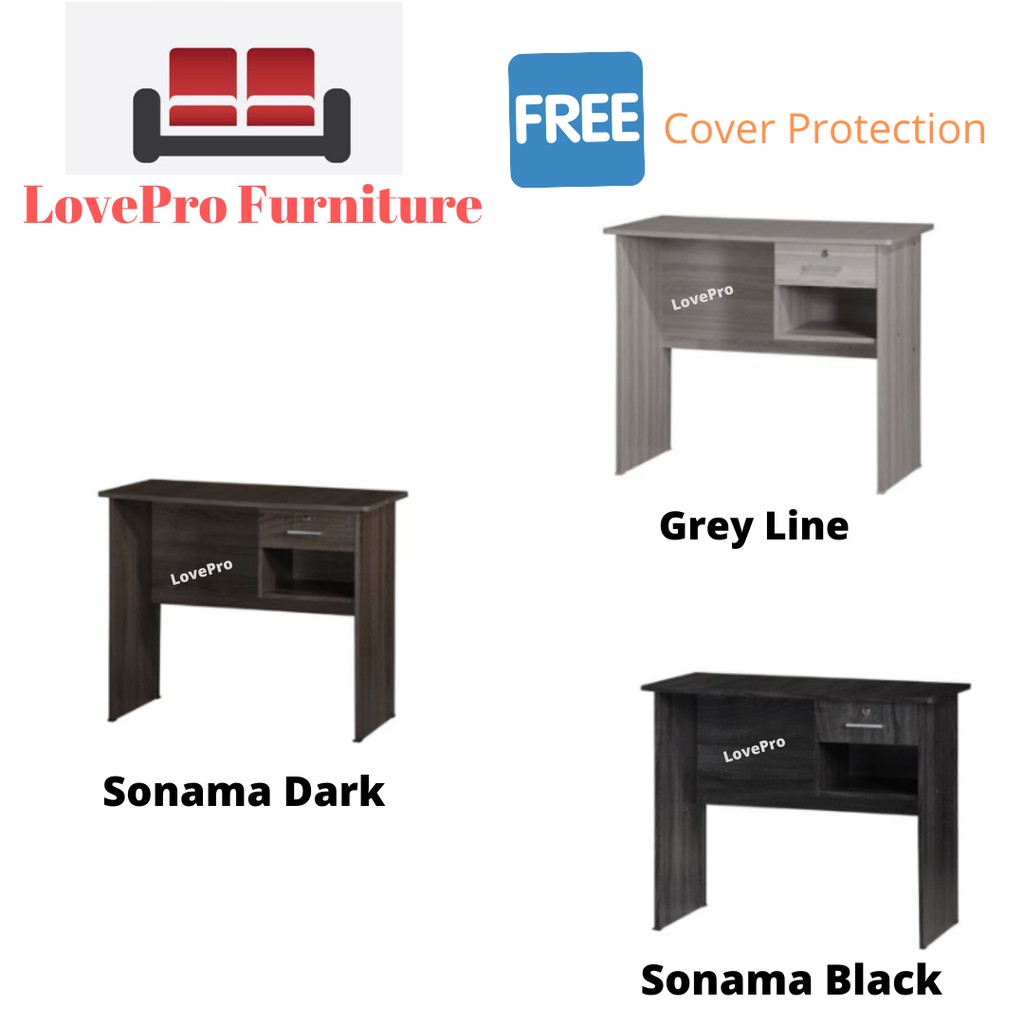 DIY Office Table/Office Desk/Meja Office/Premium Wooden Writing Study ...