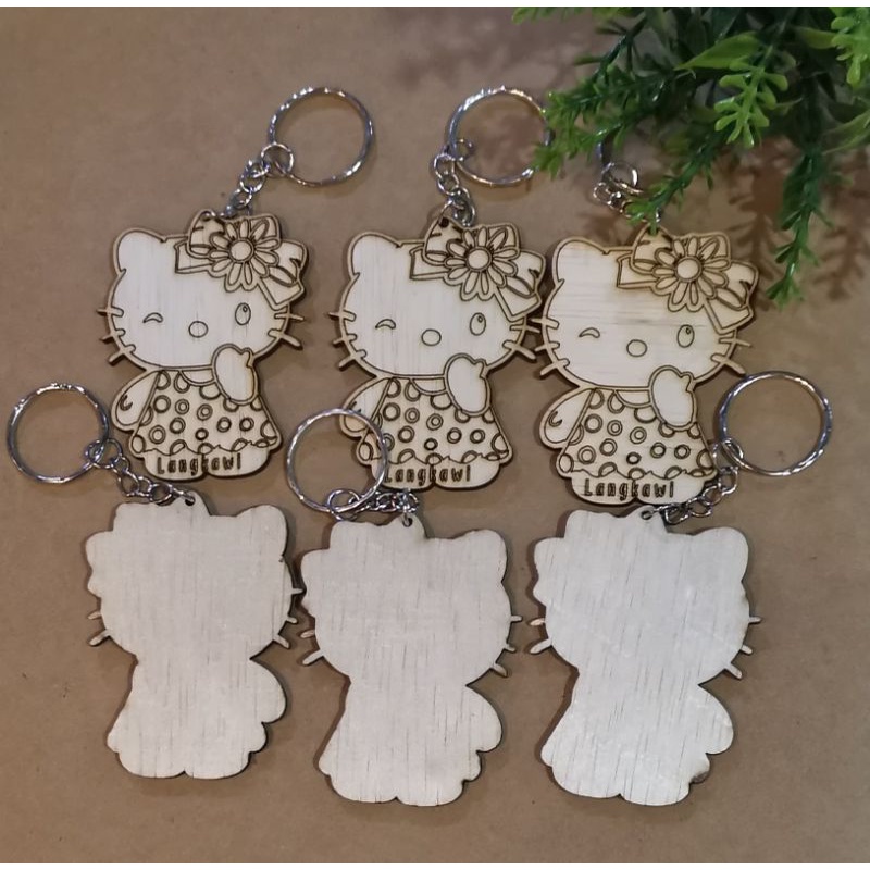 KEYCHAIN CUSTOM MADE CARTOONS KAYU MURAH | Shopee Malaysia