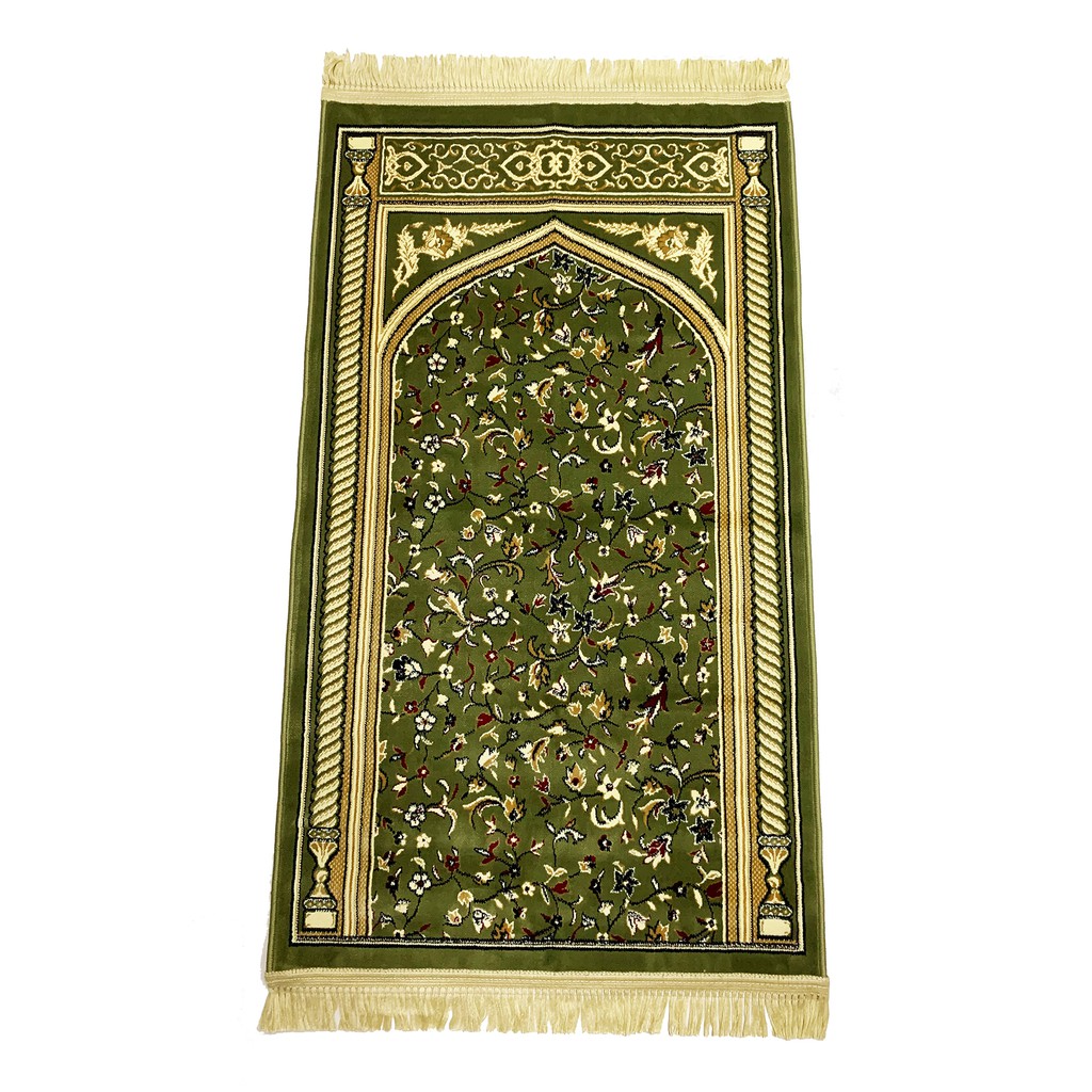 SEJADAH RAUDAH RAUDHAH ORIGINAL DESIGN MASJID NABAWI MADINAH HIJAU 7mm ...