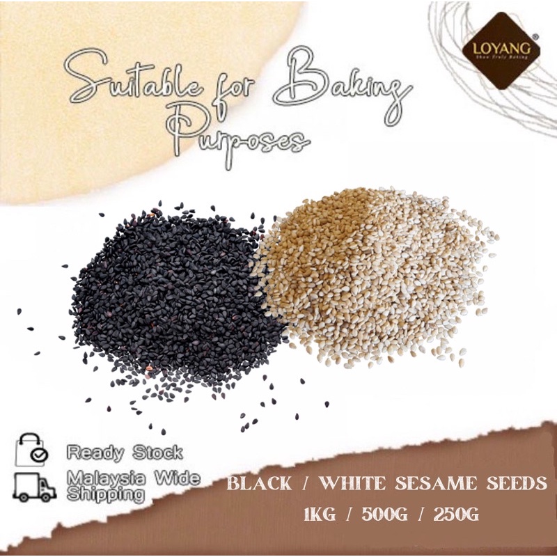 BLACK/WHITE SESAME SEEDS@BIJAN HITAM/PUTIH (250G/500G) | Shopee Malaysia