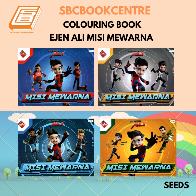 [SBCB]Colouring Book: Ejen Ali Misi Mewarna | Shopee Malaysia