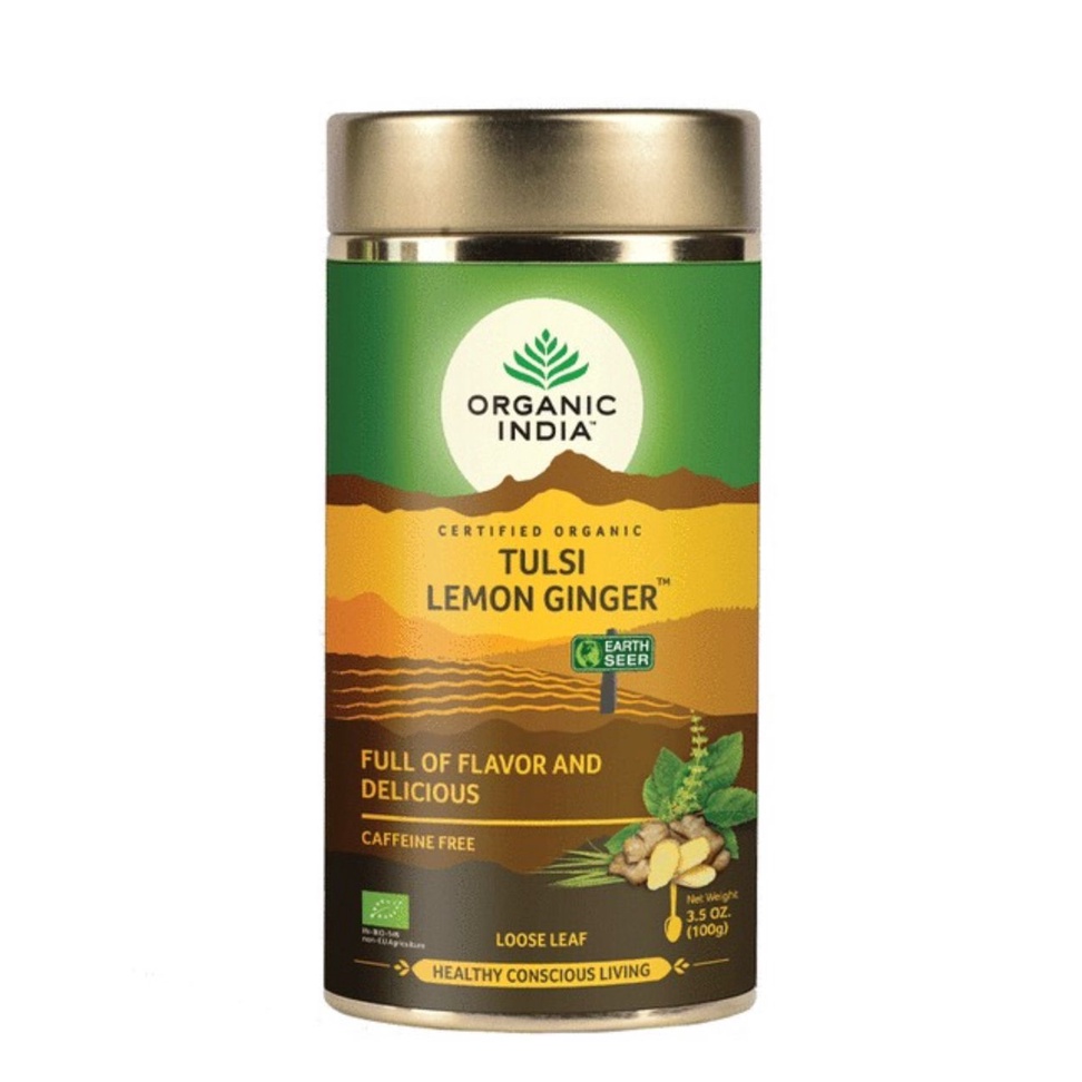 Organic india Tulsi Lemon Ginger 100gm (loose Tea) | Shopee Malaysia
