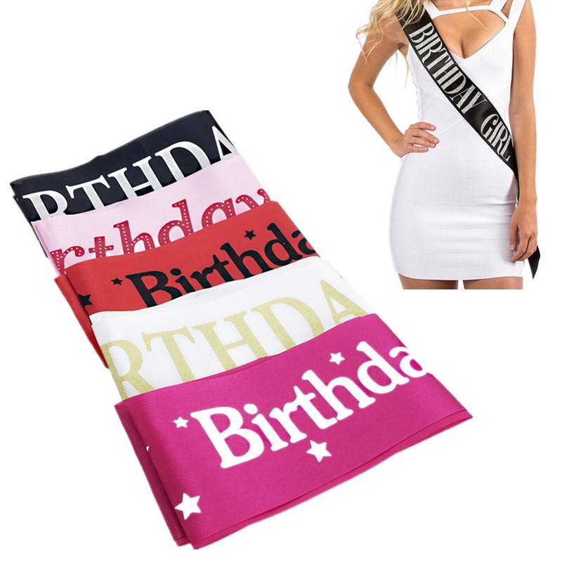 Birthday Girl Sash Princess Ribbons Sash Happy Birthday Party Accessory ...