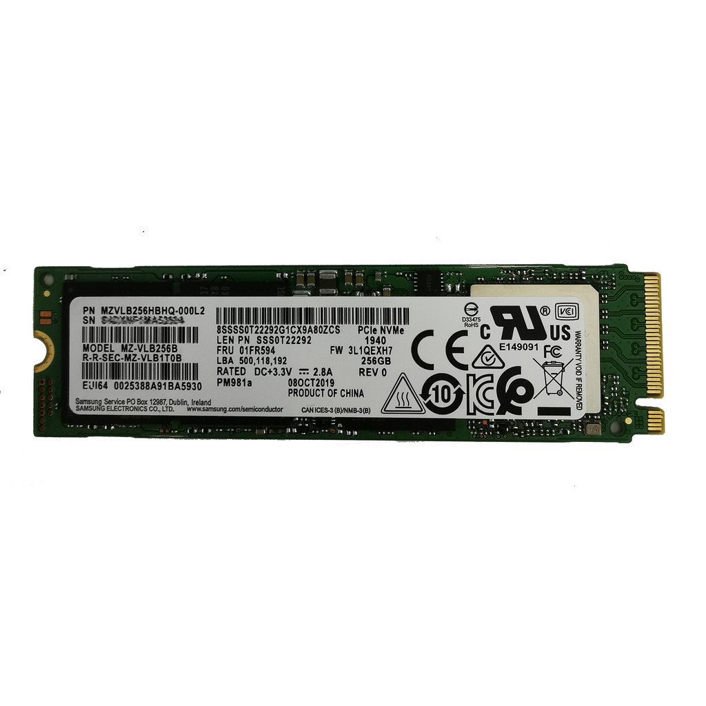 Samsung PM981a 256GB M.2 nVME 2280 SSD (3500/2200MB/s) | Shopee Malaysia