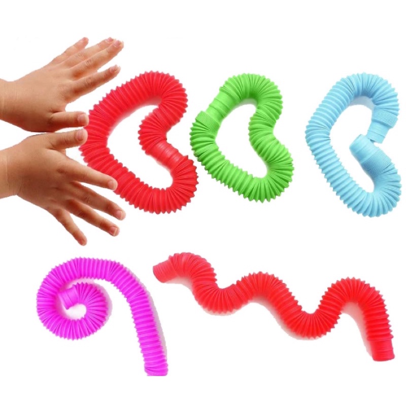 Pop Tubes Fidget Toys Satisfying Sound Sensory Play Pop and Twist ...