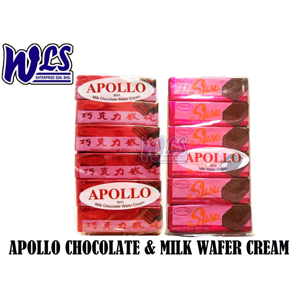 APOLLO CHOCOLATE & MILK WAFER CREAM | Shopee Malaysia