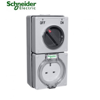 Schneider Clipsal S56C313GY 13A Weatherproof Switched Socket IP66 ...