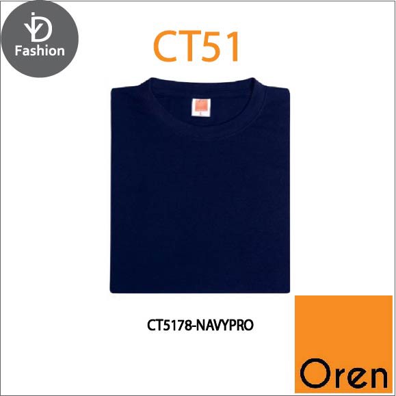 OREN SPORT 100% Cotton Plain T-shirt - Navy Pro (Unisex) CT51 | Shopee ...