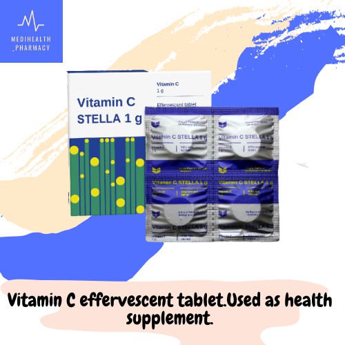 Stella Vitamin C 1g Effervescent tablet (4 x 4 tablet) | Shopee Malaysia