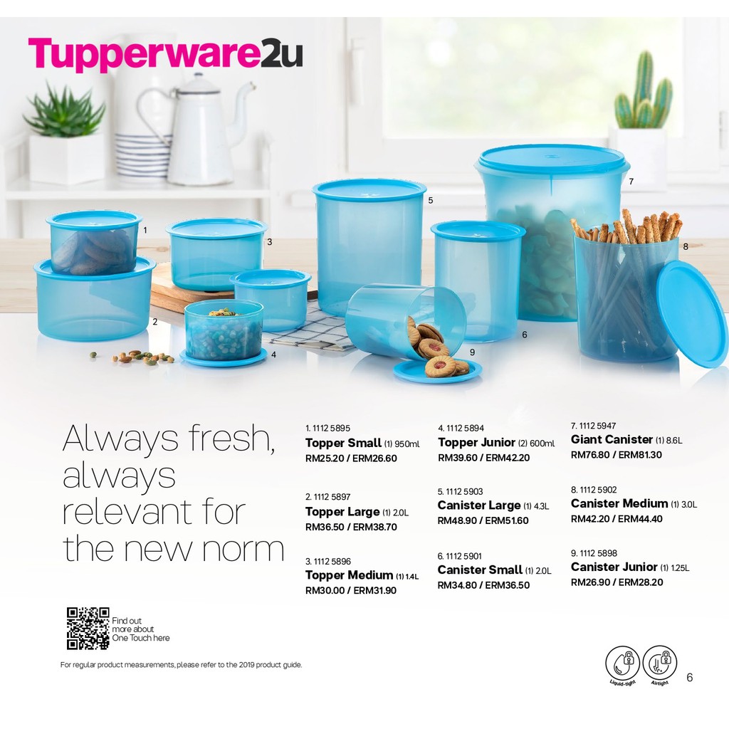 (Ready Stock) Tupperware One Touch Canisters (last unit) | Shopee Malaysia