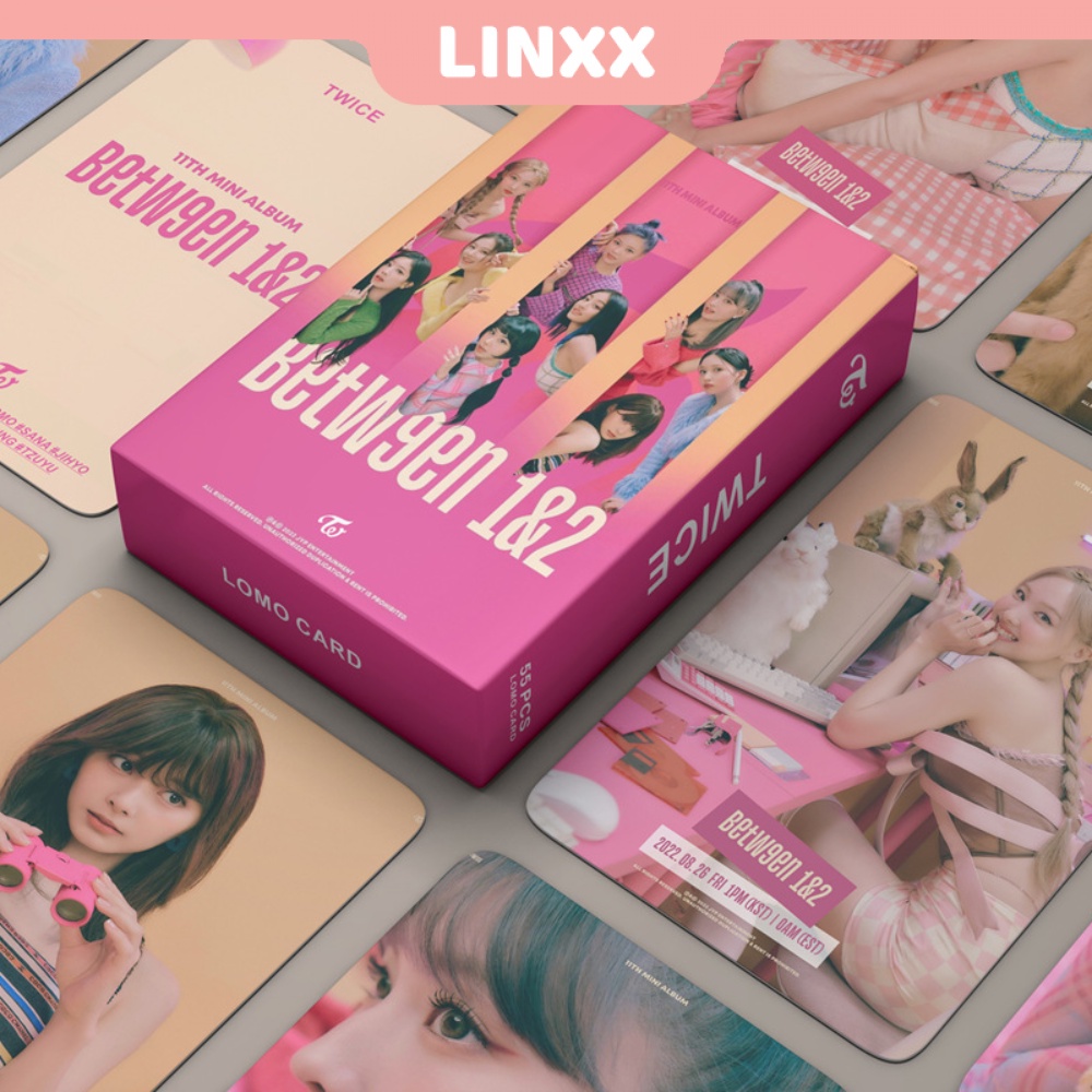 LINXX 55 Pcs TWICE Between 1&2 Album Lomo Card Kpop Photocards ...