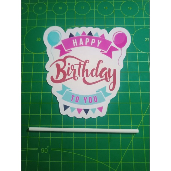 CAKE TOPPER HAPPY BIRTHDAY TOPPER KEK | Shopee Malaysia