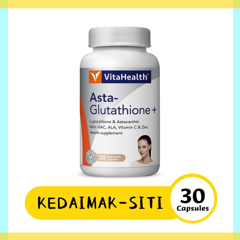 Vitahealth Asta Glutathione Plus ( 30 capsules ) | Shopee Malaysia